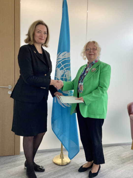 New Permanent Representative Of Austria Presents Credentials To The